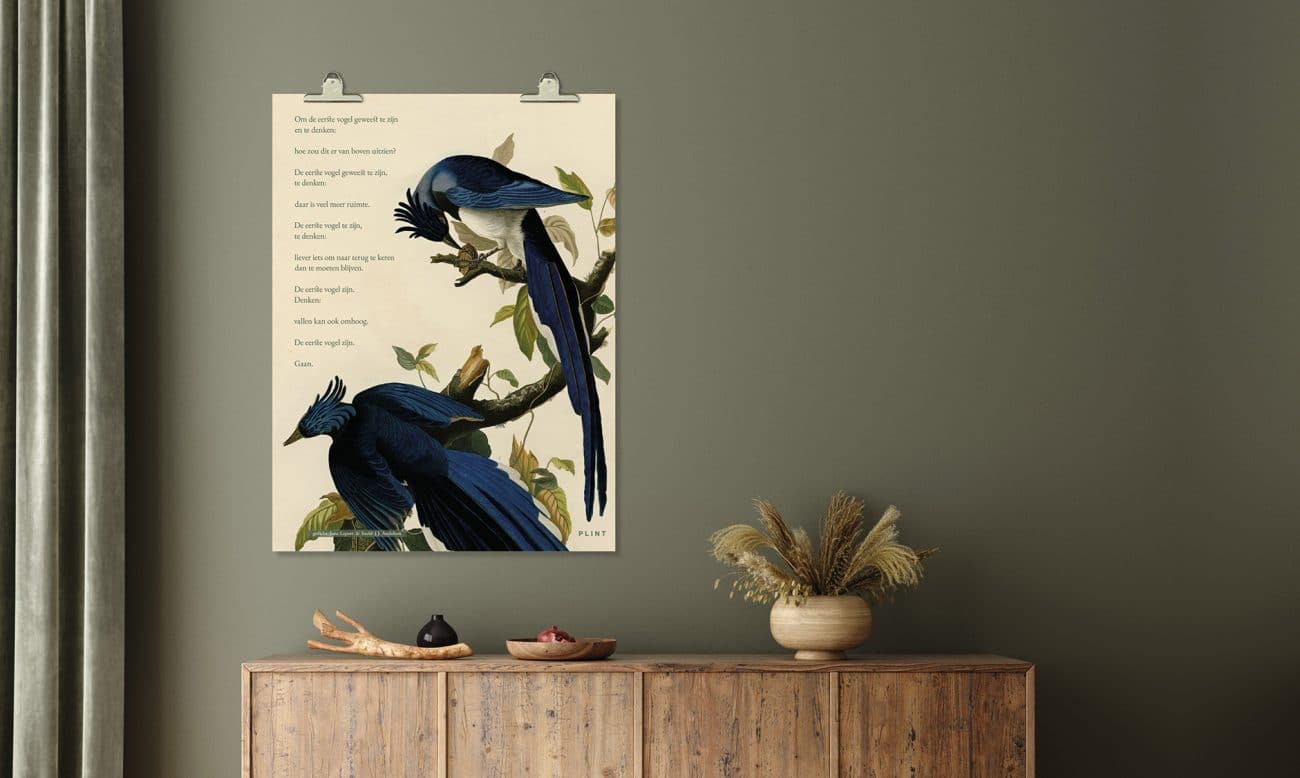 Poëzieposter Geluksvogel - Plint